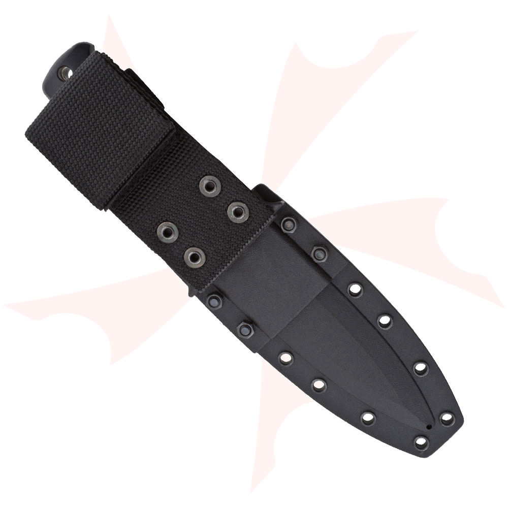 SOG M40 SOG Ops Fixed 4.85" Satin Plain Blade, Black GRN Handles, Hard ...