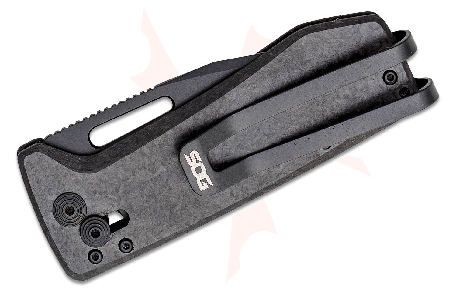 SOG Ultra XR Blackout Folding Knife 2.8" S35VN Black TiNi Blade, Carbon ...