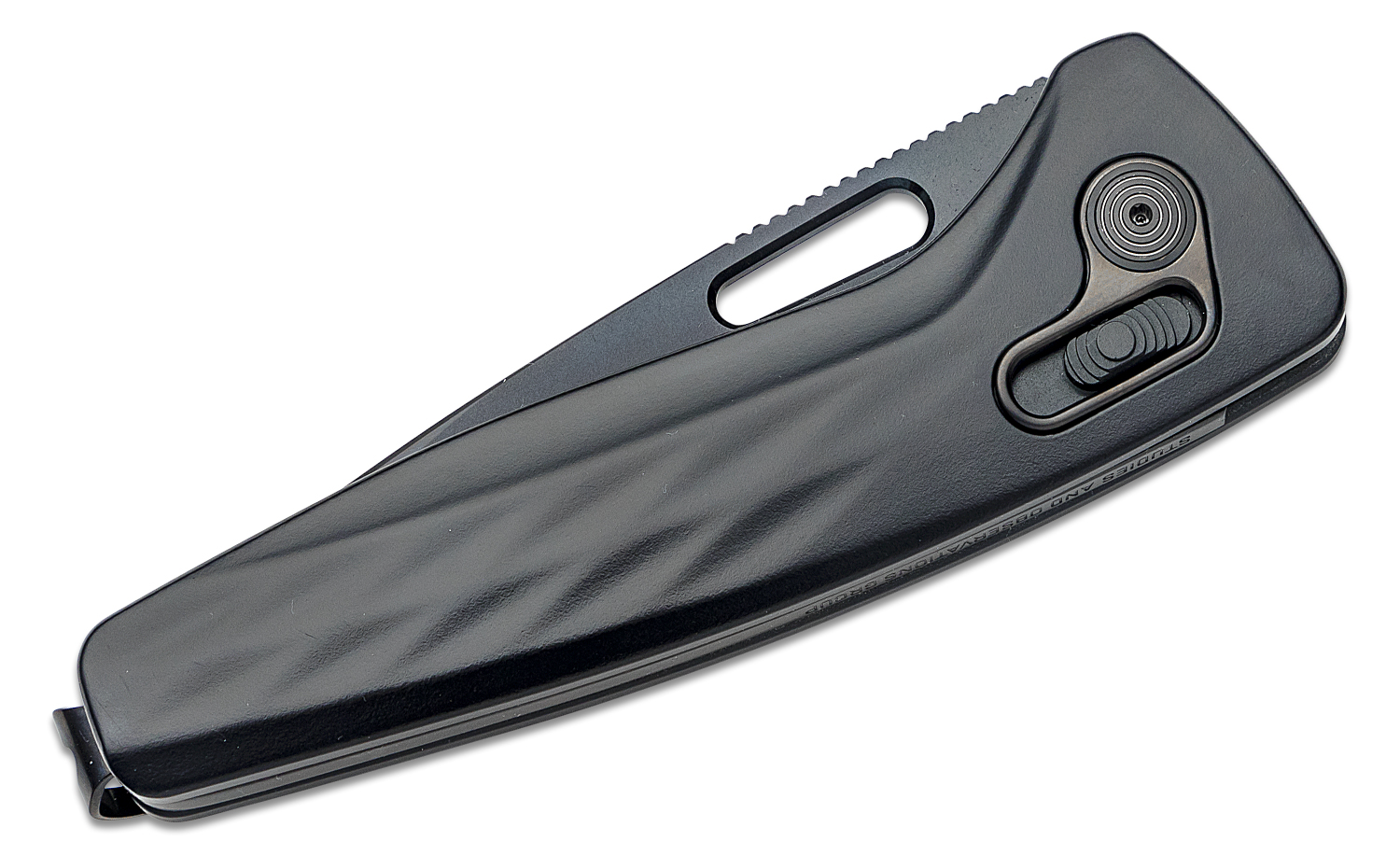 SOG One-Zero XR Folding Knife 3.11" S35VN Black TiNi Drop Point Blade ...
