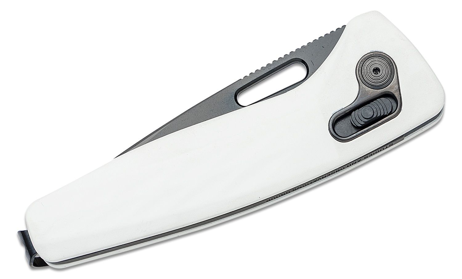 SOG One-Zero XR Folding Knife 3.11" S35VN Black TiNi Drop Point Blade ...