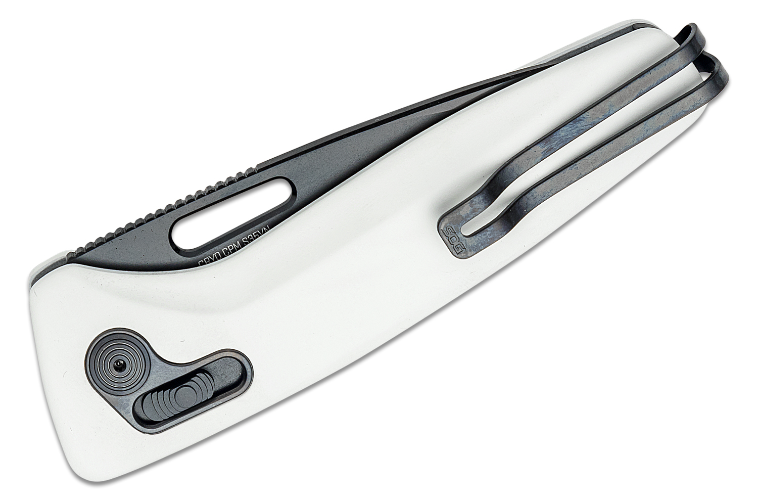 SOG One-Zero XR Folding Knife 3.11" S35VN Black TiNi Drop Point Blade ...