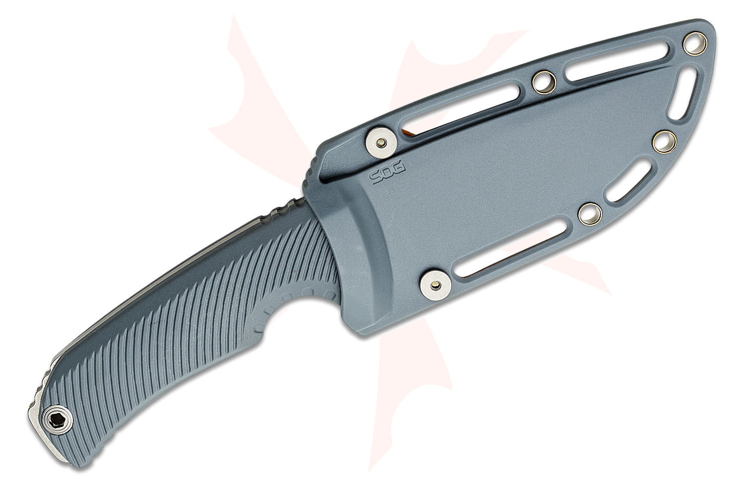 SOG Tellus FX Fixed Blade Knife 4.2" CRYO 440C Stonewashed Drop Point ...
