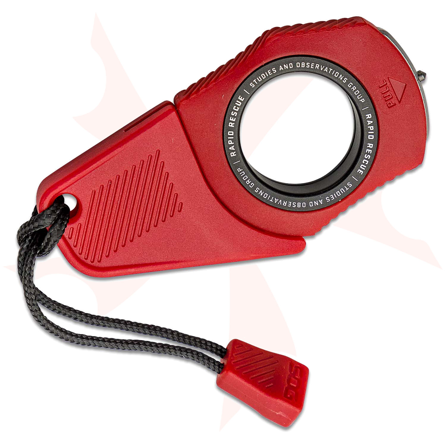 SOG Rapid Rescue Tool Rescue Red Stainless Steel Strap Cutter, Red GRN ...