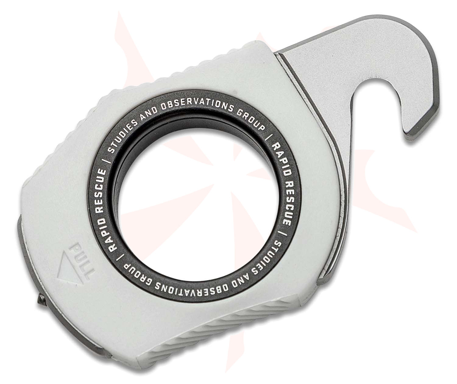 SOG Rapid Rescue Tool Concrete Dust Stainless Steel Strap Cutter, White ...