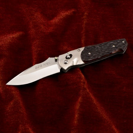 SOG A01 Arcitech Folding Knife 3.5" VG10 Satin Blade, Red Jigged Bone ...