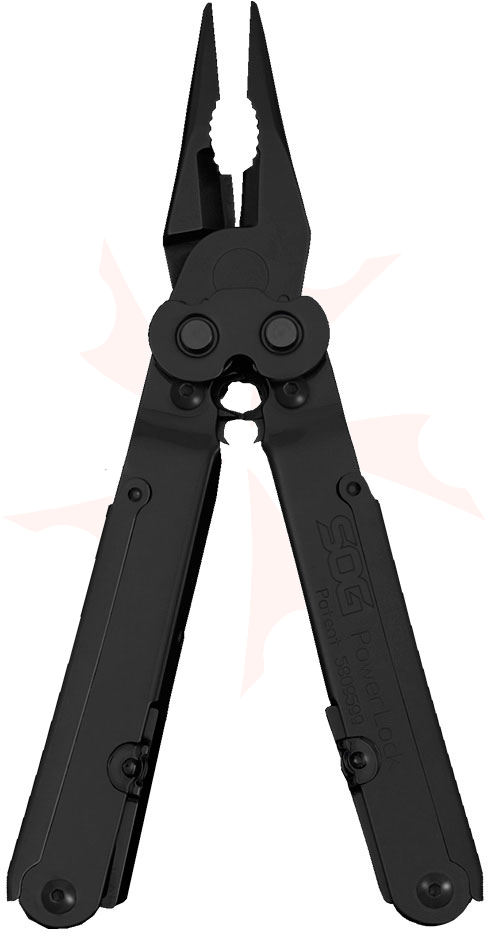 SOG B61TR PowerLock Traveler TSA Compliant Multi-Tool, Black Oxide ...