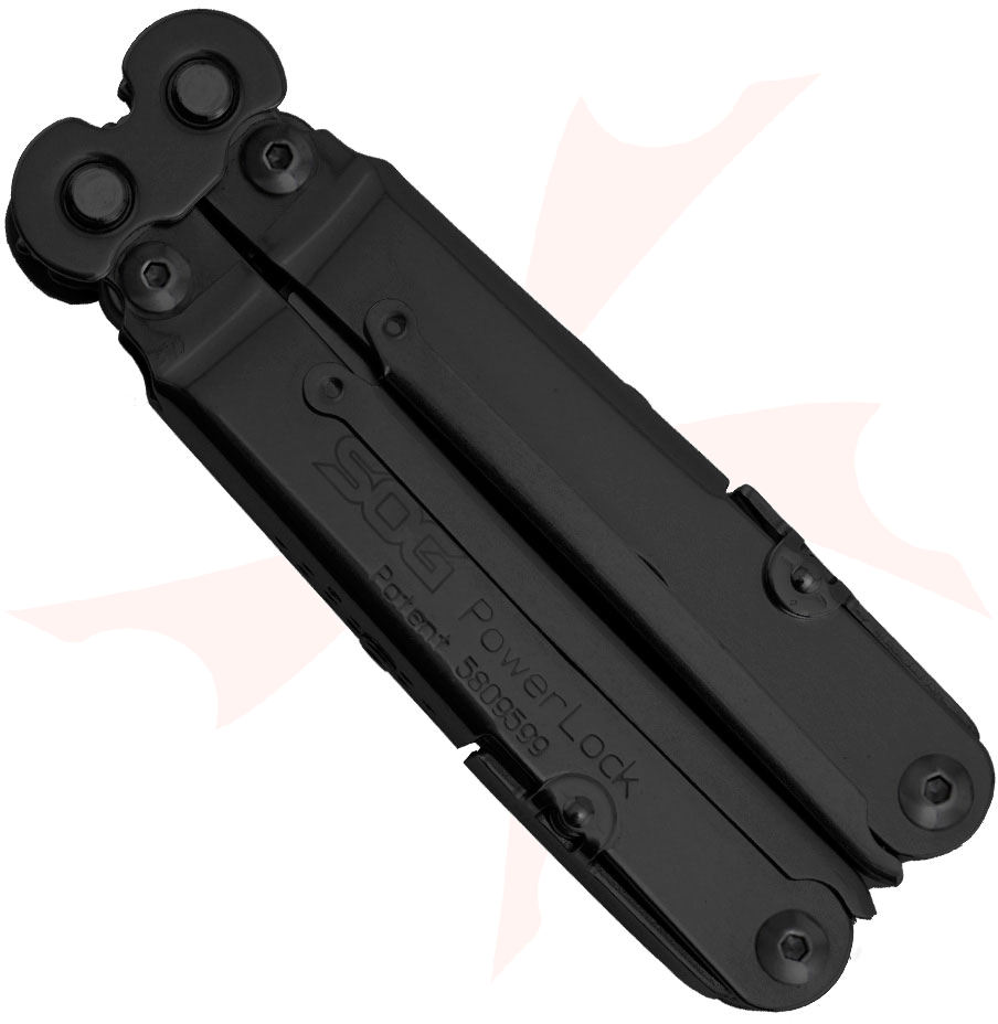 SOG B61TR PowerLock Traveler TSA Compliant Multi-Tool, Black Oxide ...