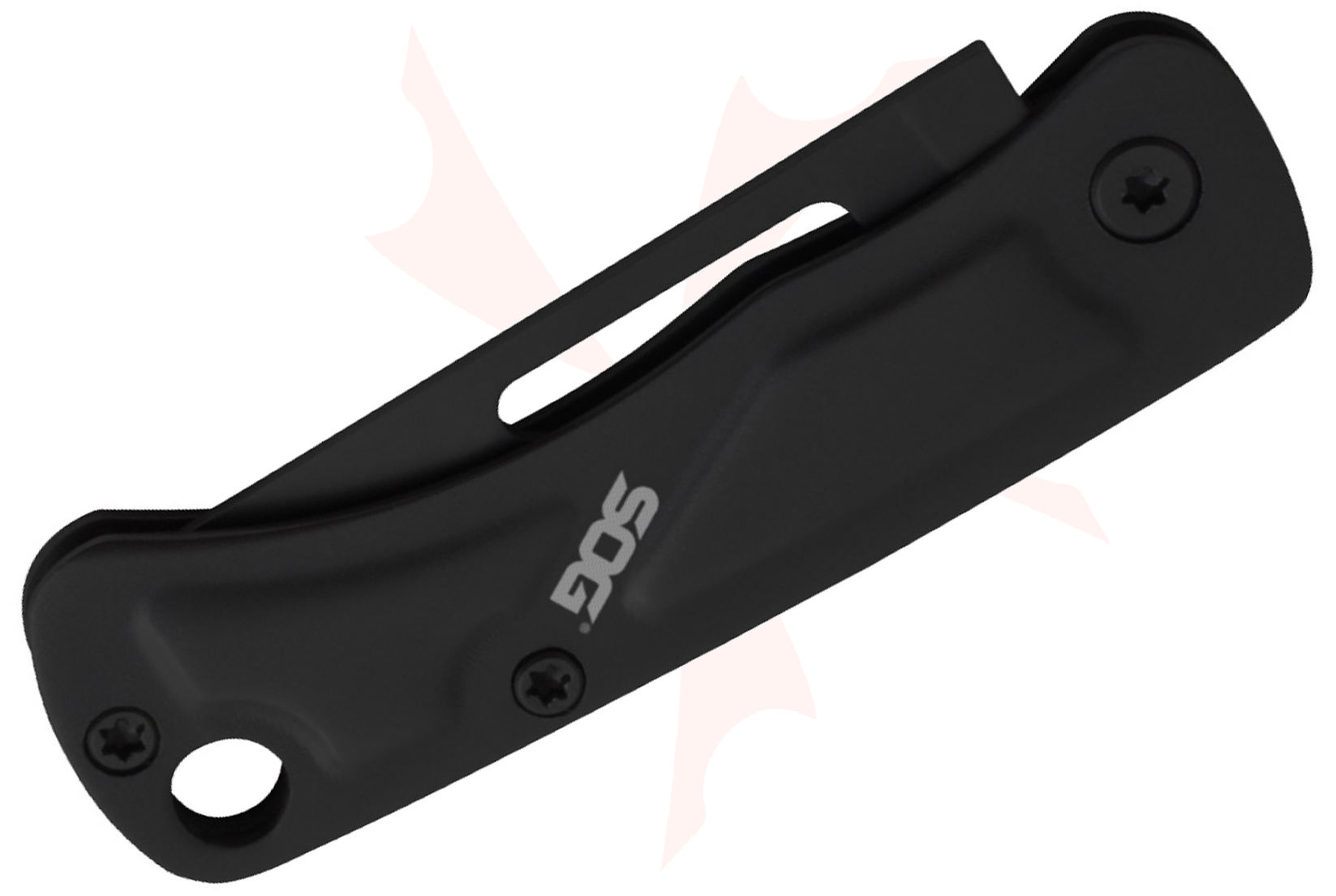 SOG Centi I Keychain Folding Knife 1.4" Black Oxide Blade, Stainless ...