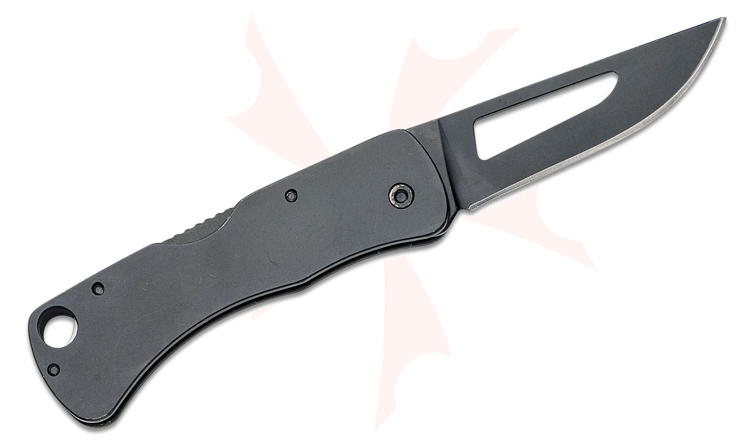 SOG Centi II Keychain Folding Knife 2.1" Black Oxide Blade, Stainless ...