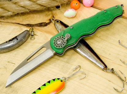 SOG Fusion Fish On Folding Knife 3" Satin Plain Edge Blade ...