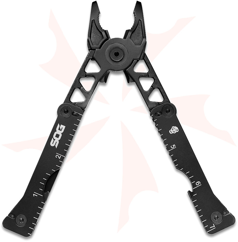 SOG Sync II Traveler Detachable Multi-Tool with Belt Buckle, 12 Tools ...