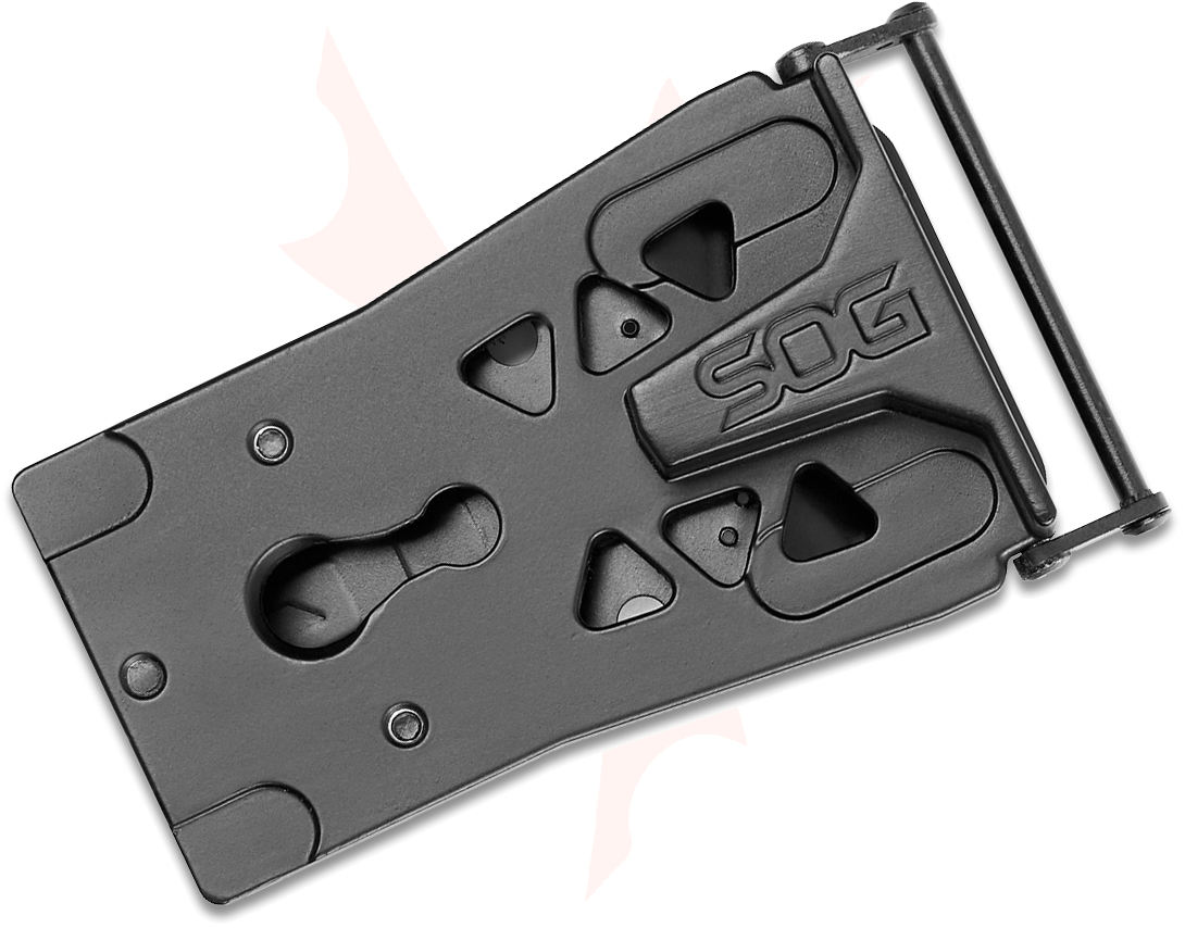 SOG Sync II Traveler Detachable Multi-Tool with Belt Buckle, 12 Tools ...