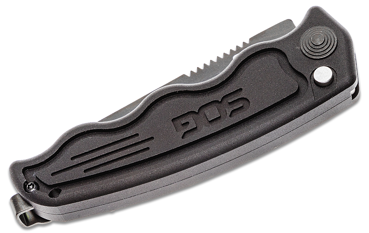 SOG SOG-TAC Mini Folder AUTO 3" Black TiNi Combo Tanto Blade, Aluminum ...