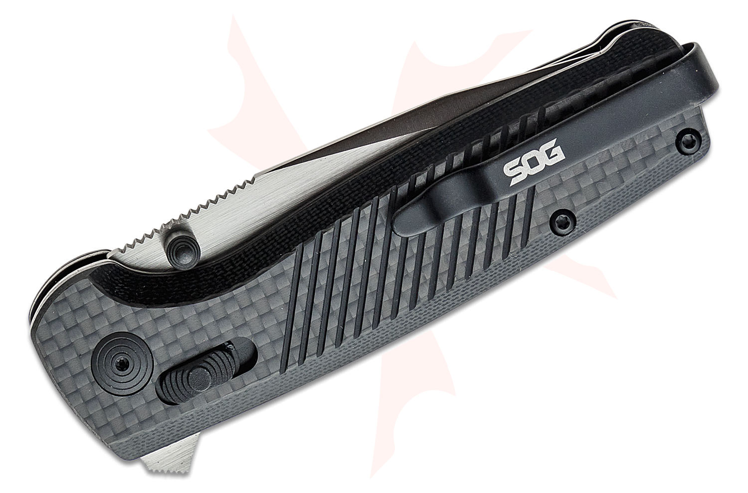 SOG Terminus XR Flipper Knife 2.95" Satin S35VN Clip Point Blade ...