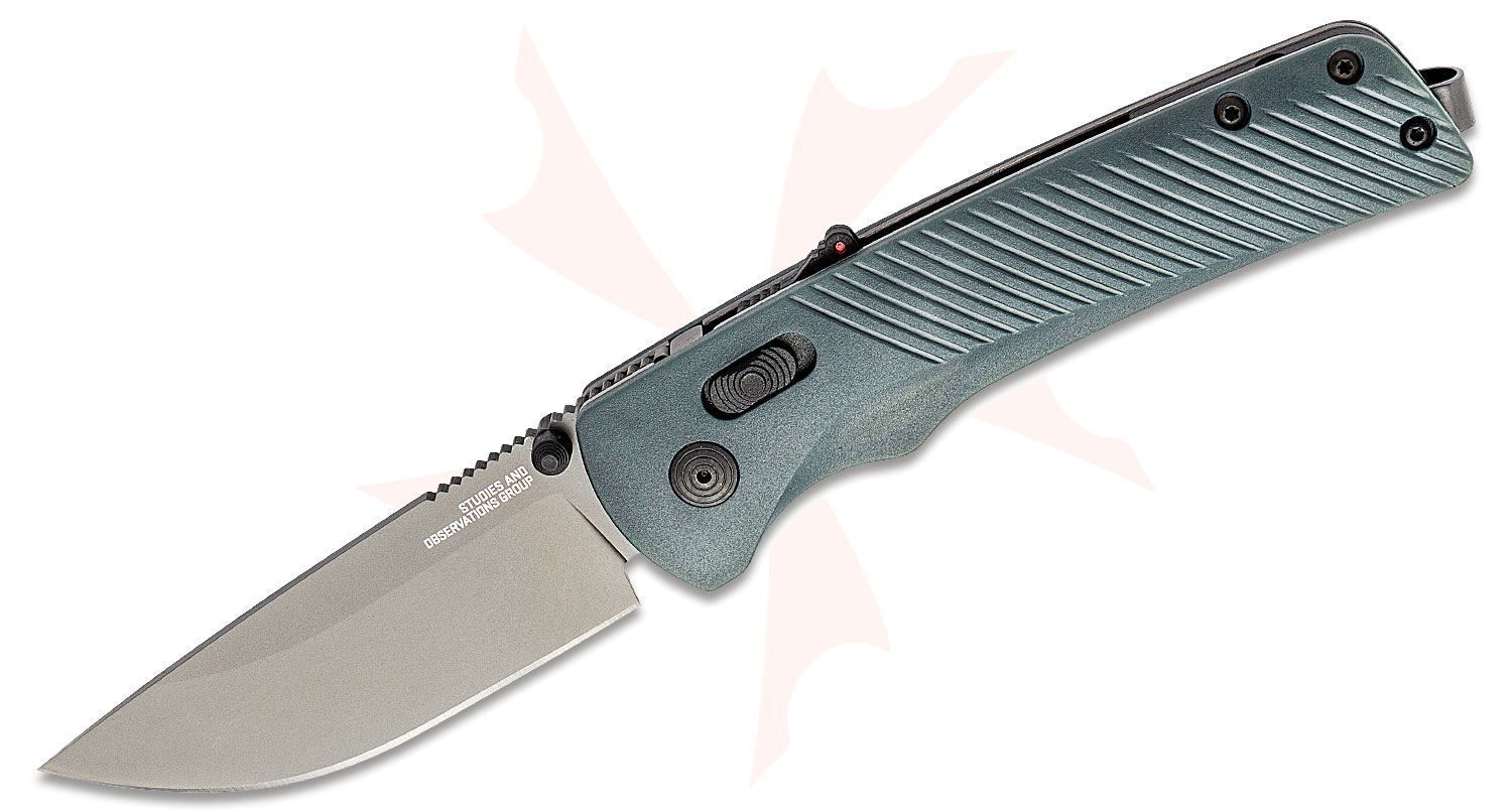 SOG Flash AT Urban Gray Assisted Folding Knife 3.45" D2 Black Plain ...