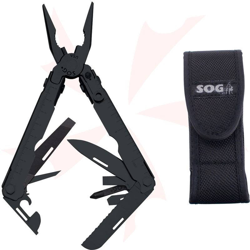 SOG Paratool Black Oxide Finish Multi-Tool with Nylon Sheath ...