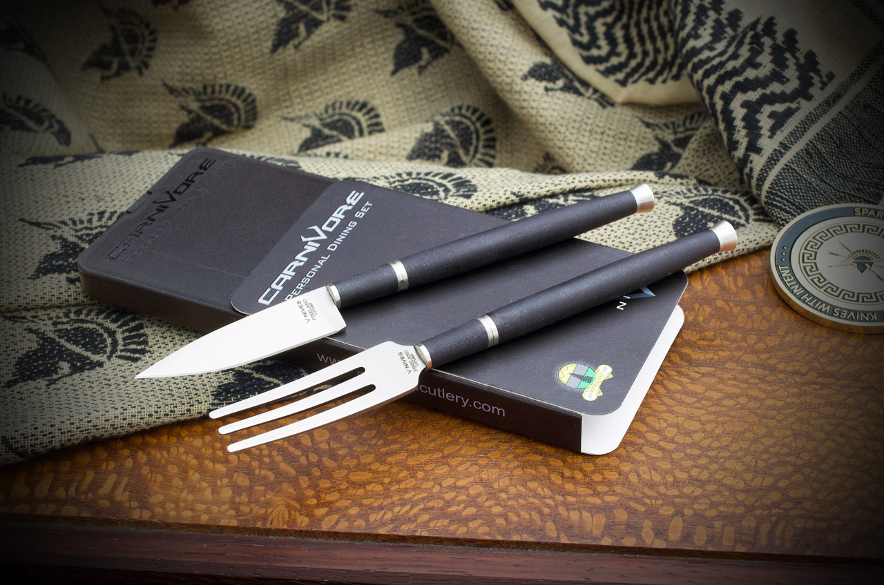 Spartan Blades/V Nives Carnivore Personal Dining Set, VG-10 Stainless ...