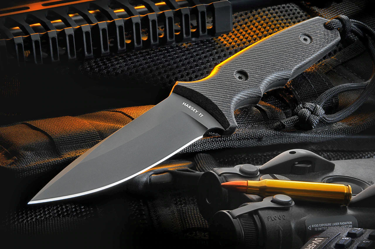 Spartan Blades Harsey TT Tactical Trout Fixed Blade Knife 4.5" S45VN ...