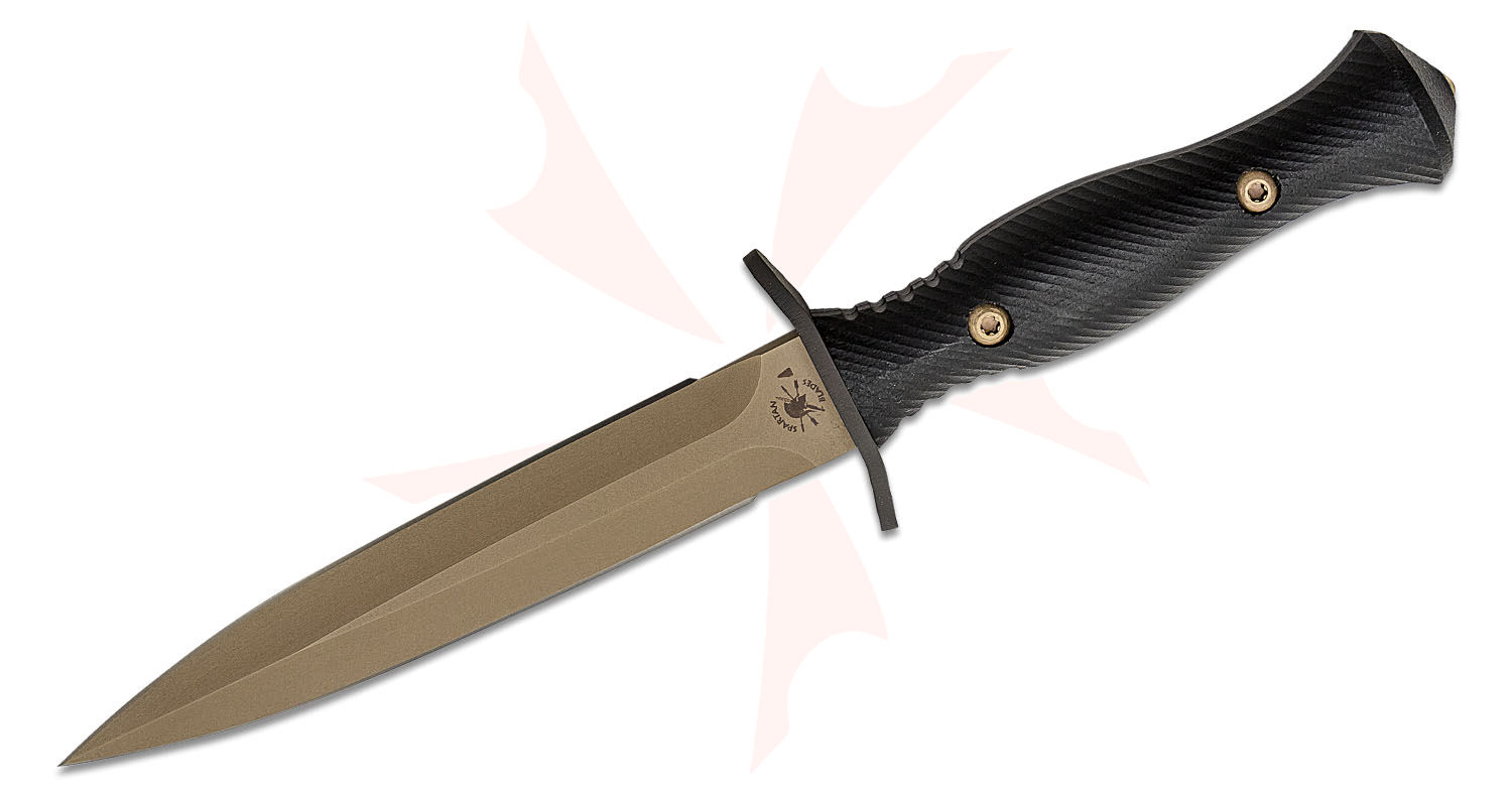Spartan Blades Harsey Dagger Fixed Blade Knife 6" S45VN Flat Dark Earth ...