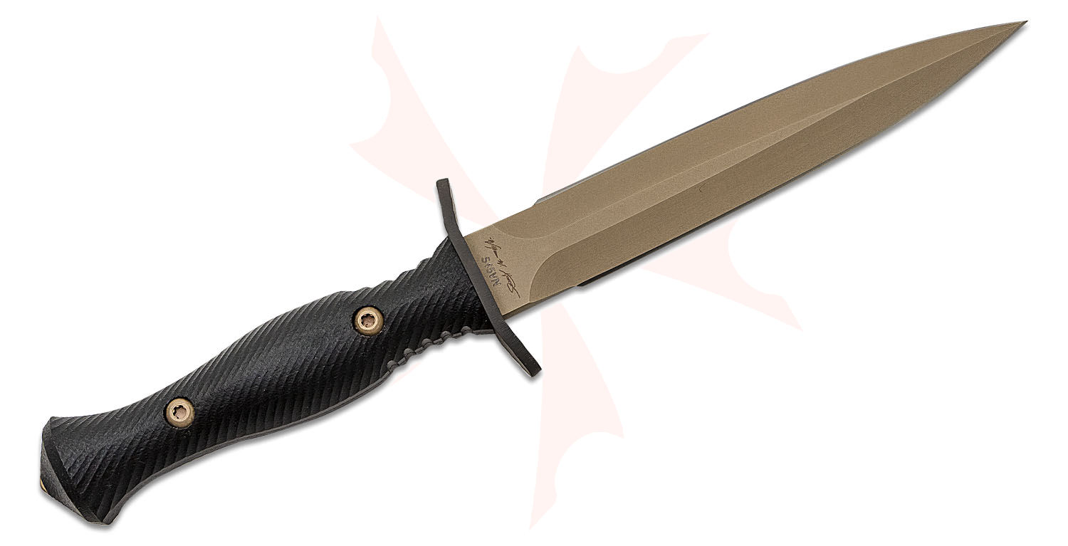 Spartan Blades Harsey Dagger Fixed Blade Knife 6" S45VN Flat Dark Earth ...