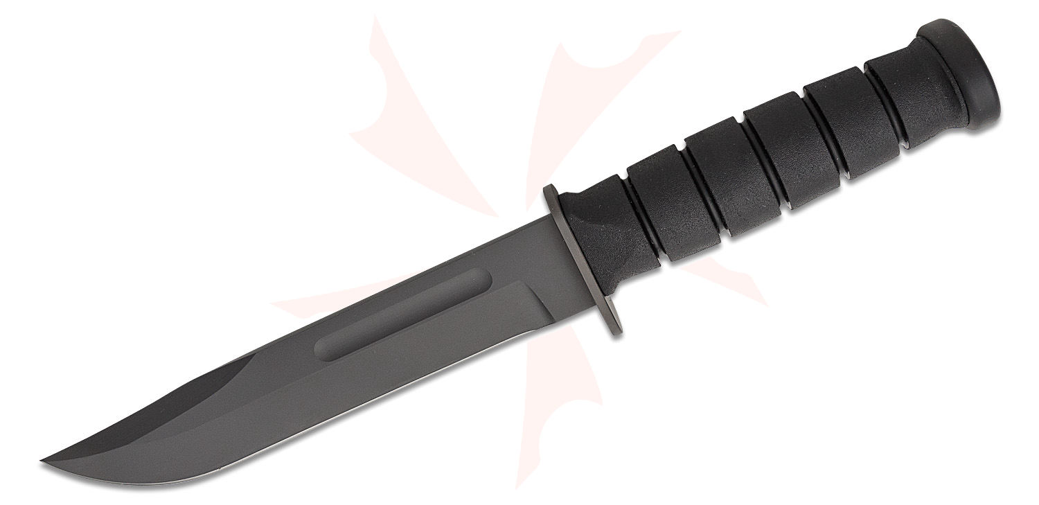 Spartan Blades KA-BAR Fixed Blade Knife 7" CPM-MagnaCut Black Clip ...