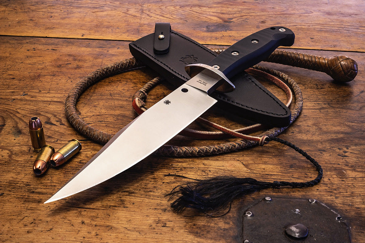 Spyderco Sal Glesser Respect Bowie Fixed 7.94" CPM-154 Satin Plain ...