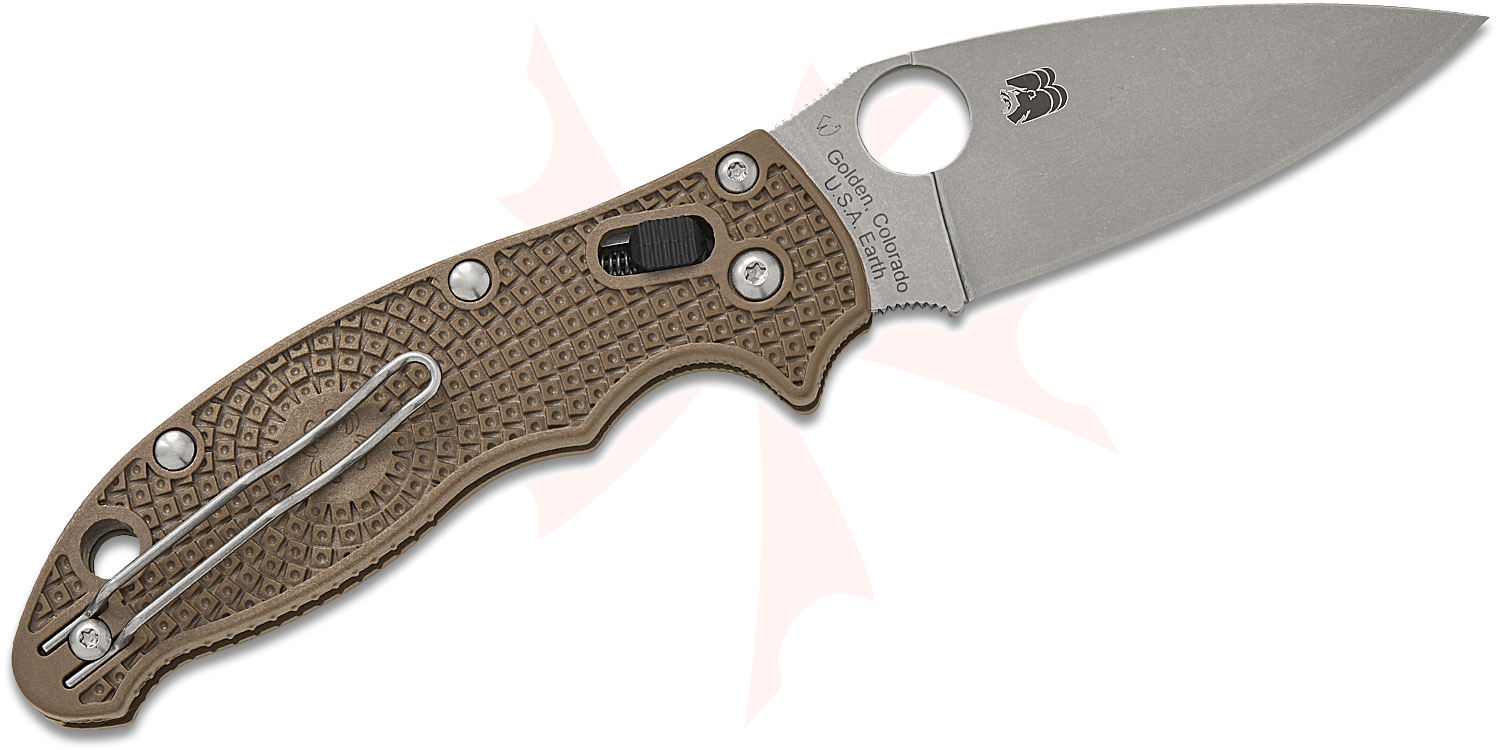 Spyderco Manix 2 Lightweight Sprint Run Folding Knife 3.37" CPM-15V ...