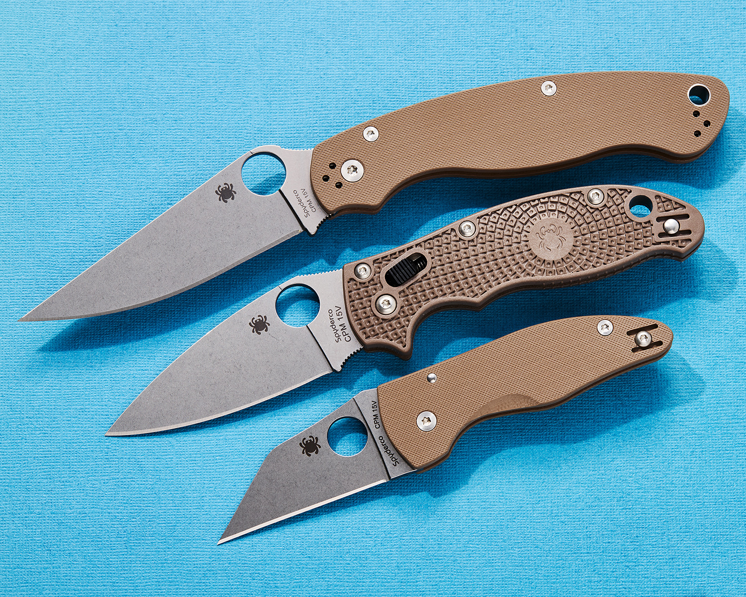Spyderco Manix 2 Lightweight Sprint Run Folding Knife 3.37" CPM-15V ...