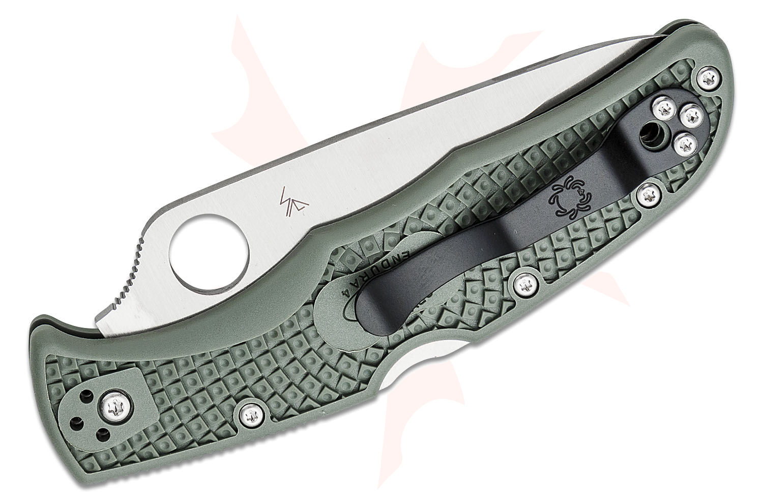 Spyderco Endura 4 Folding Knife 3.75" VG-10 Satin Combo Drop Point ...