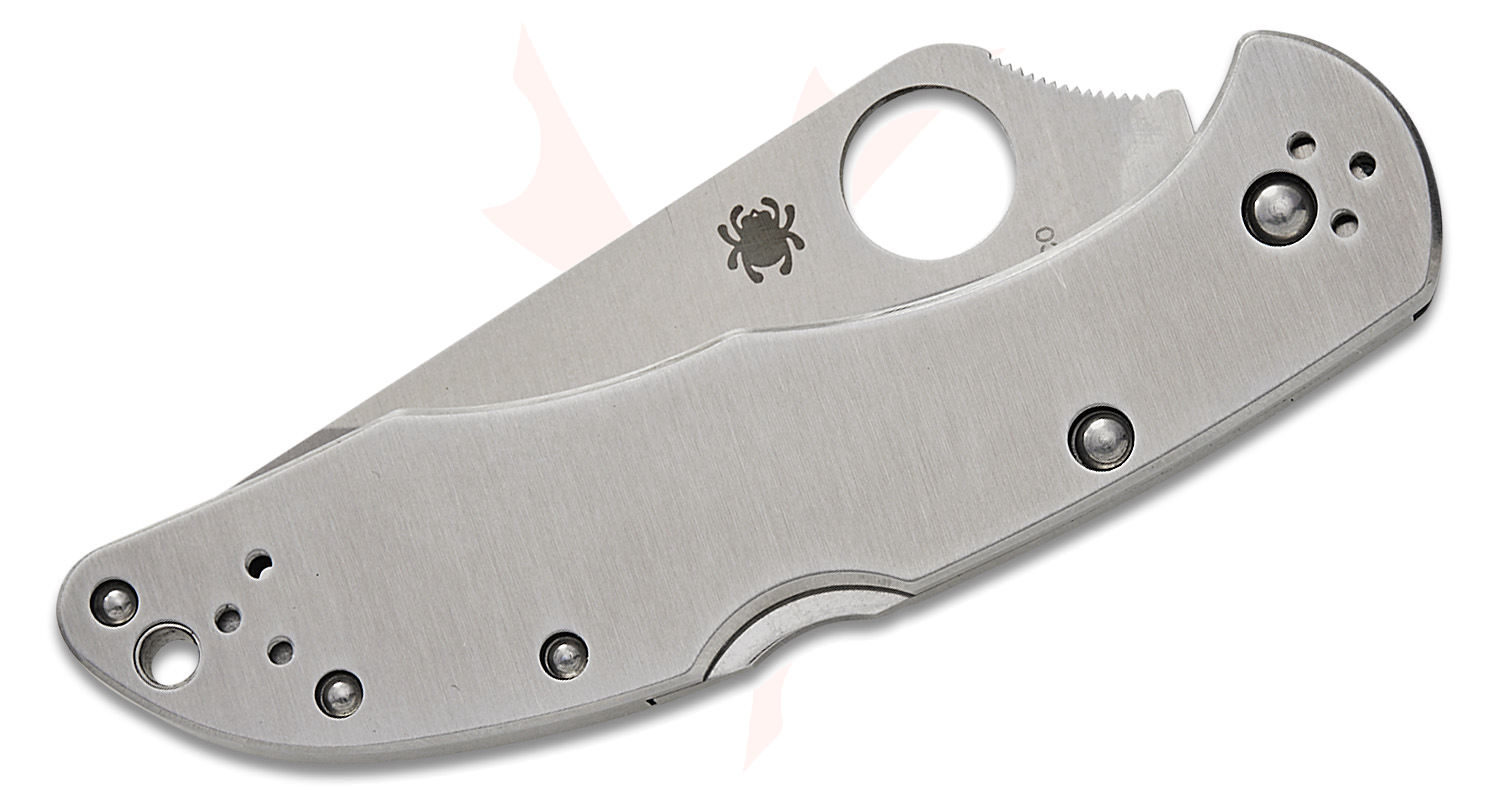 Spyderco Delica 4 Folding Knife 2-7/8" VG10 Satin Serrated Blade ...