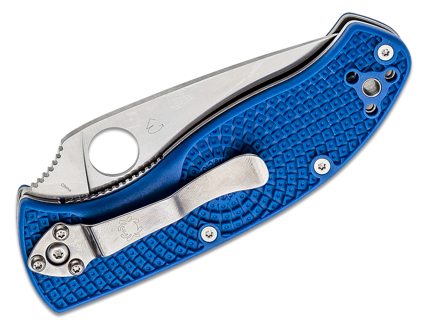 Spyderco Tenacious Lightweight Folding Knife 3.39" S35VN Satin Combo ...