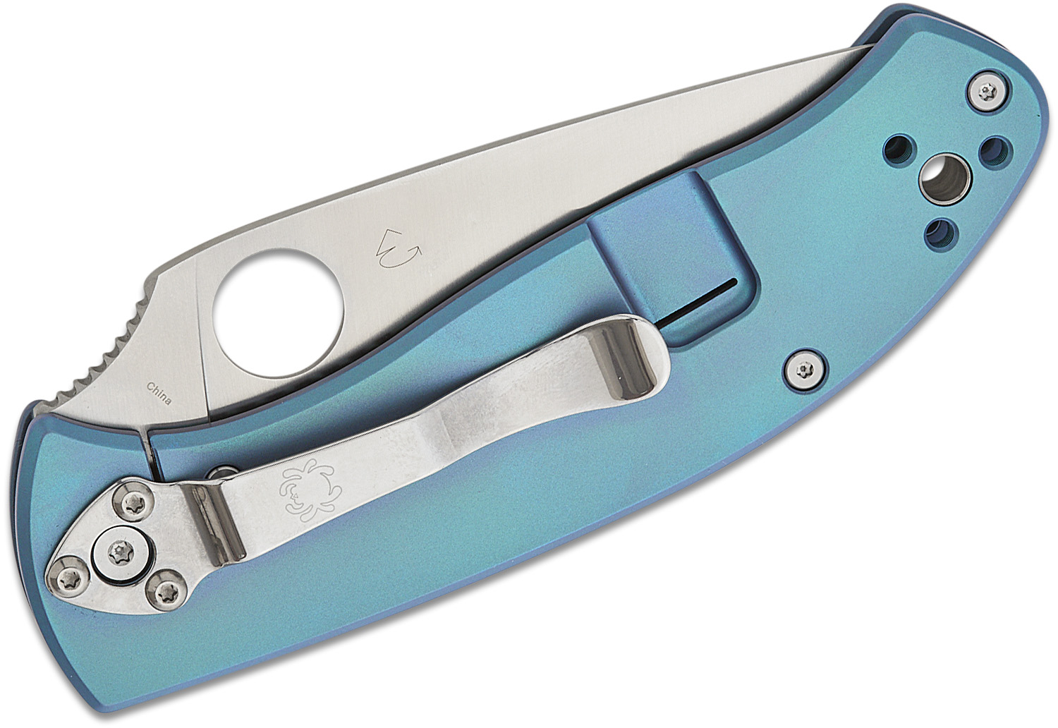 Spyderco Tenacious Frame Lock Folding Knife 3.35" Satin Plain Blade ...