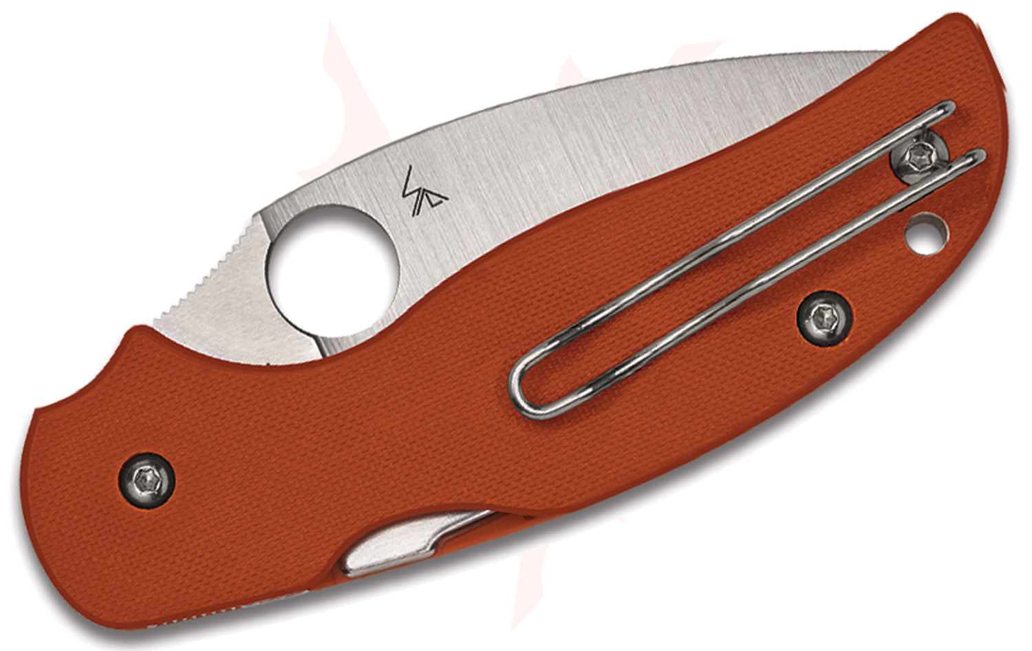 Spyderco Sage 5 Compression Lock Folding Knife 3" CPM-REX 121 Satin Blade, Burnt Orange G10 ...