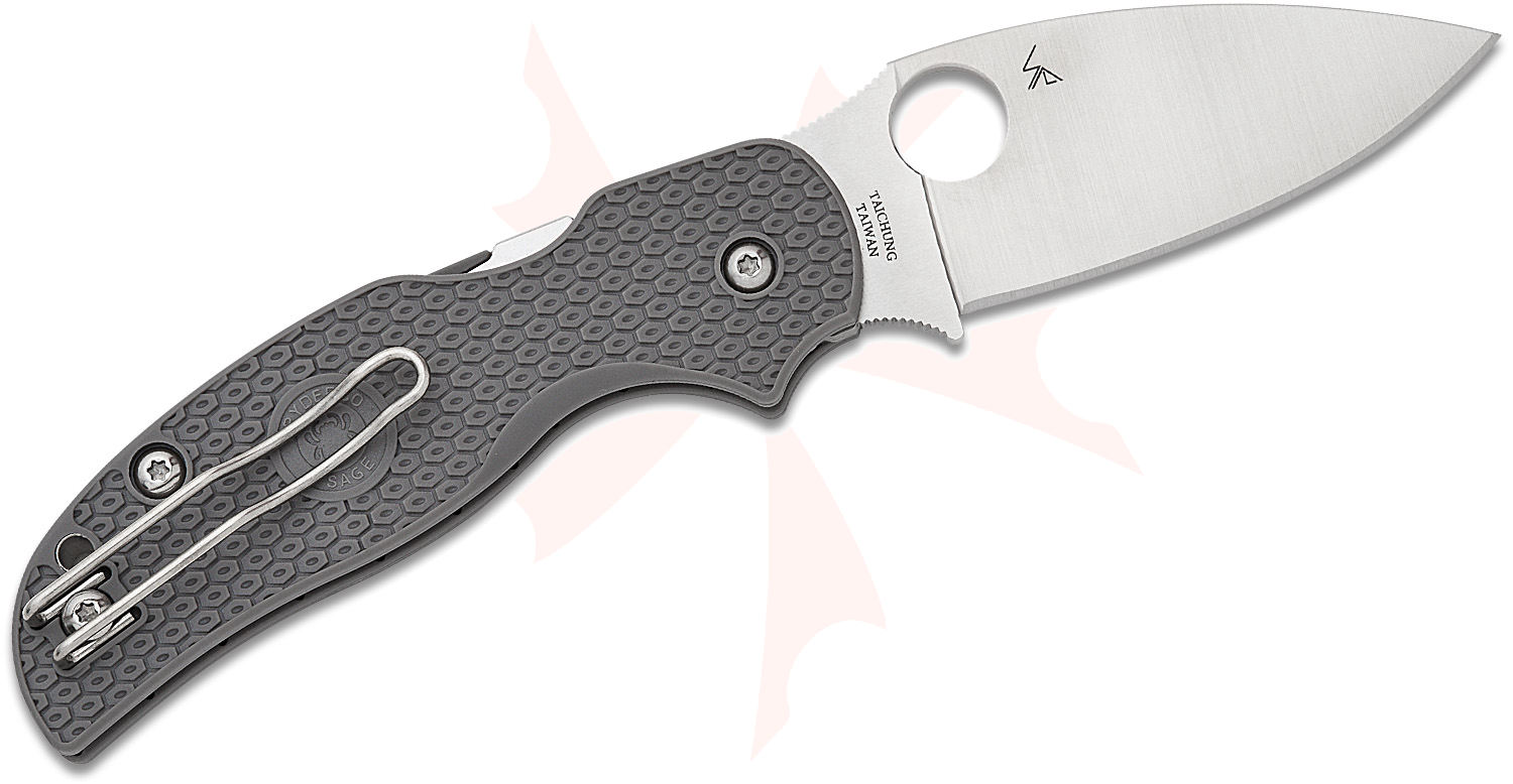 Spyderco Sage 5 Lightweight Compression Lock Folding Knife 3" Maxamet ...