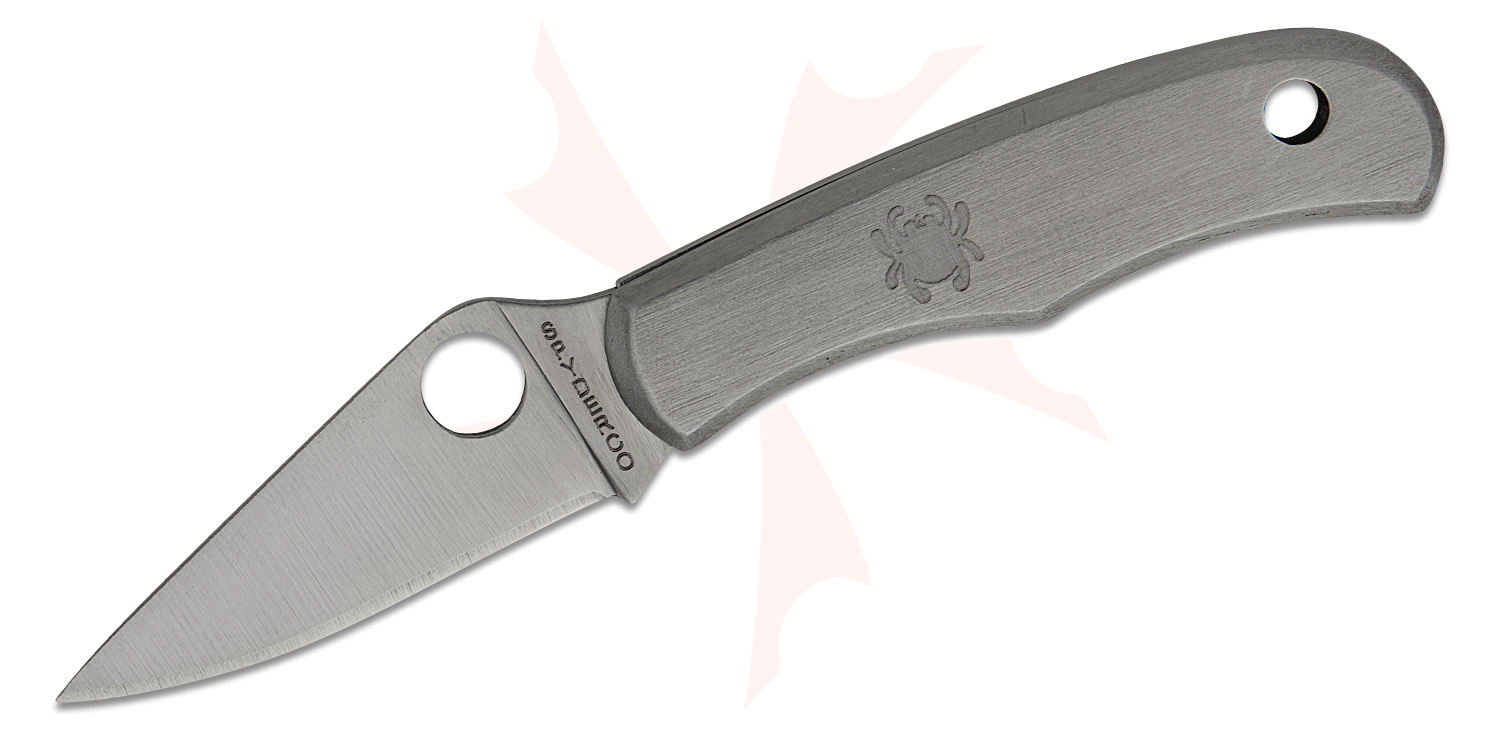 Spyderco Bug Micro-Size Folding Knife 1.27" Satin Plain Blade ...