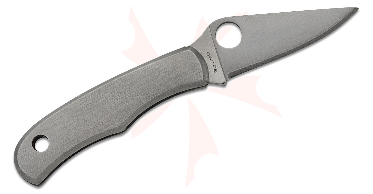 Spyderco Bug Micro-Size Folding Knife 1.27" Satin Plain Blade ...