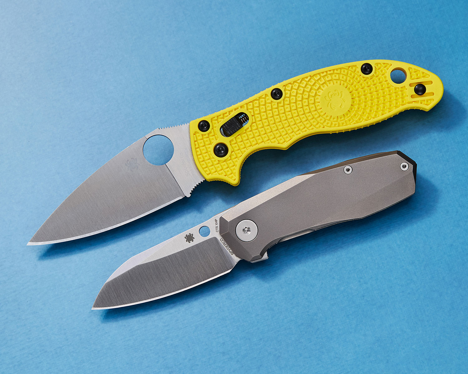 Spyderco Marcin Slysz Techno 3 Flipper Knife 2.64" CTS-XHP Satin Plain ...