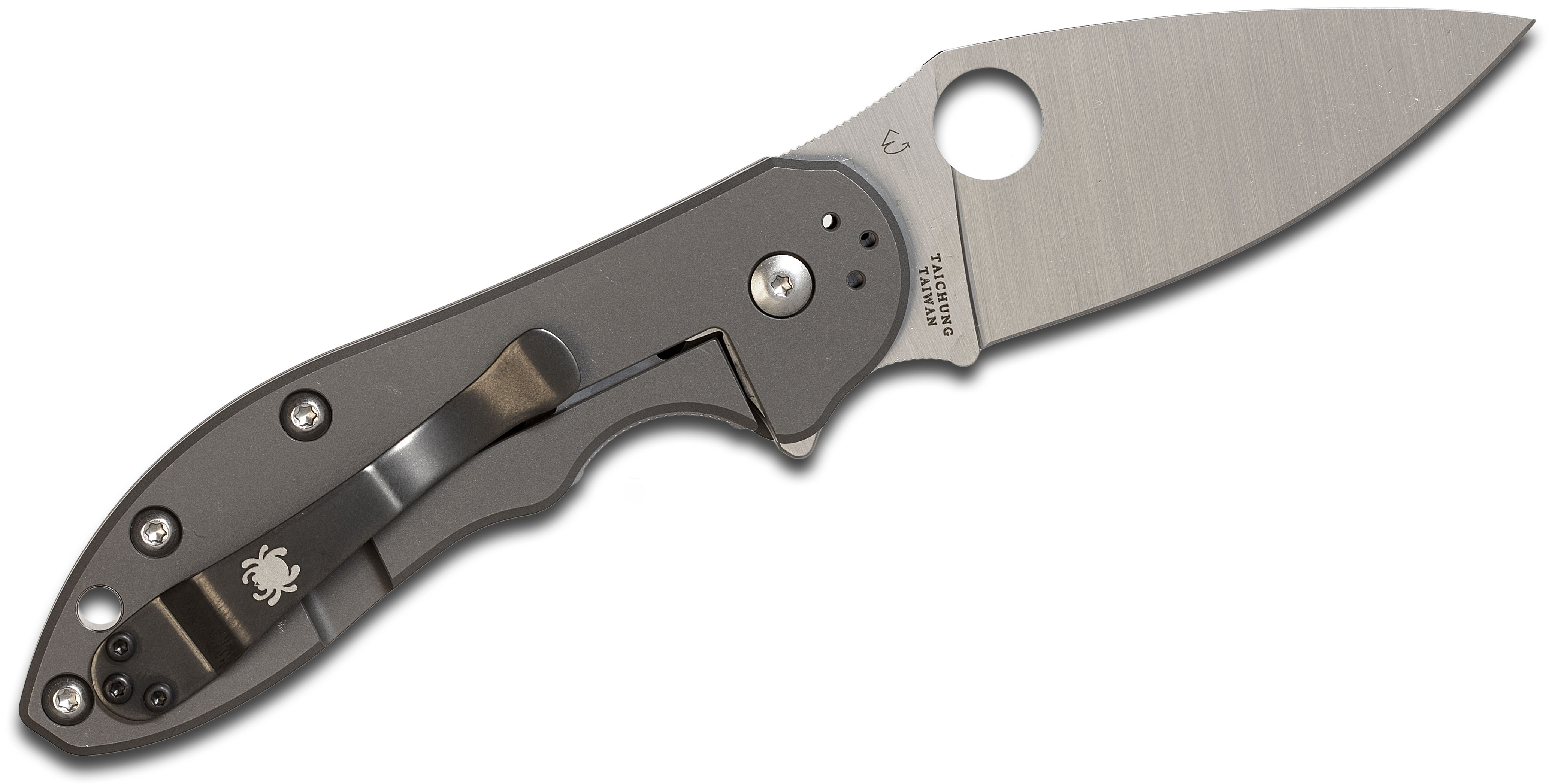 Spyderco Domino Flipper Knife 3.13" CTS-XHP Blade, Red Weave Carbon ...