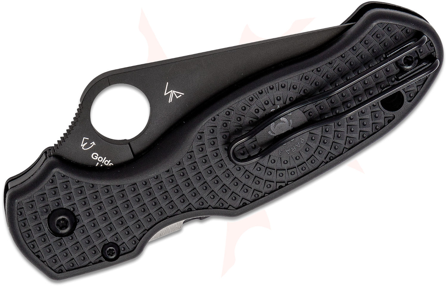 Spyderco C223SBBK Para 3 Lightweight Folding Knife 2.92" CTS-BD1N Black ...