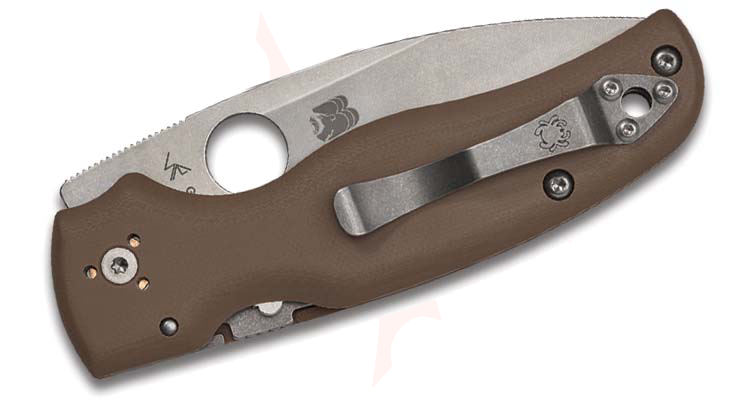 Spyderco Shaman Sprint Run Folding Knife 3.58" CPM-15V Stonewashed ...