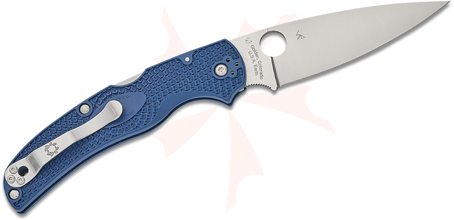 Spyderco Native Chief Lightweight Folding Knife 4.02" CPM-SPY27 Tumbled ...