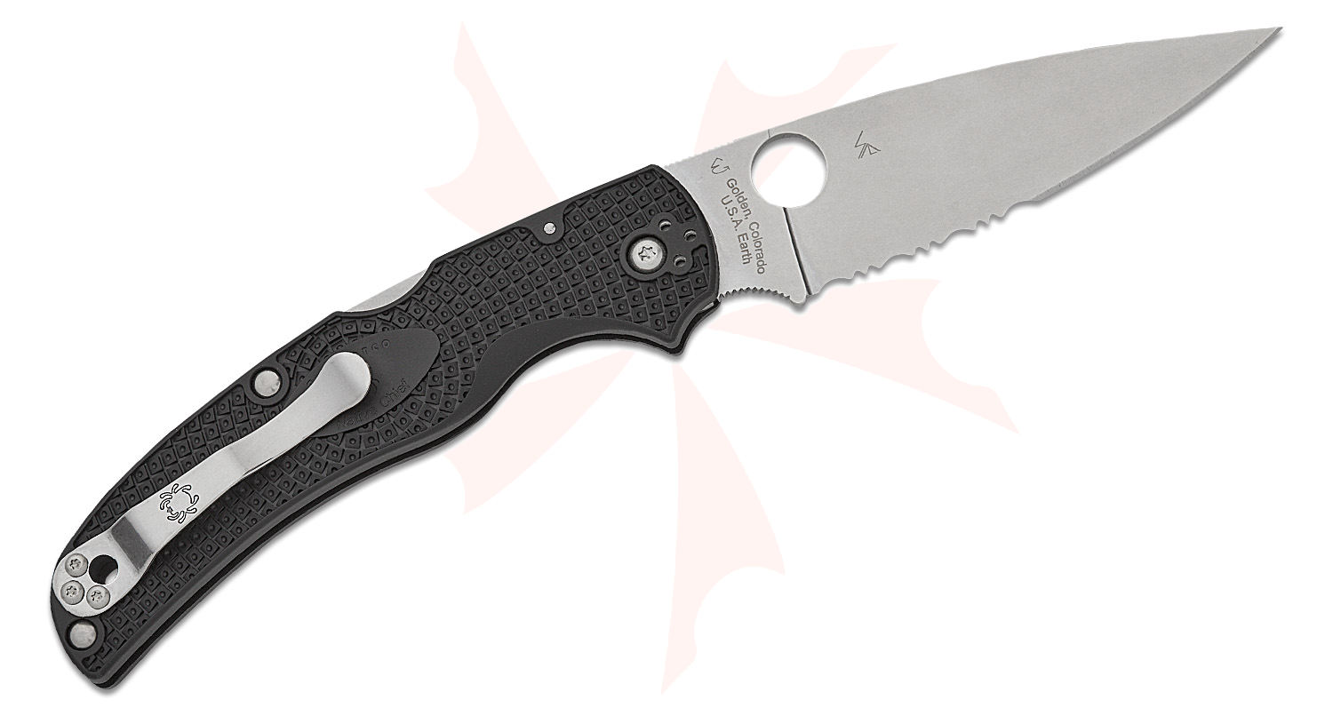 Spyderco Native Chief Lightweight Folding Knife 4.02" CTS-BD1N Satin ...