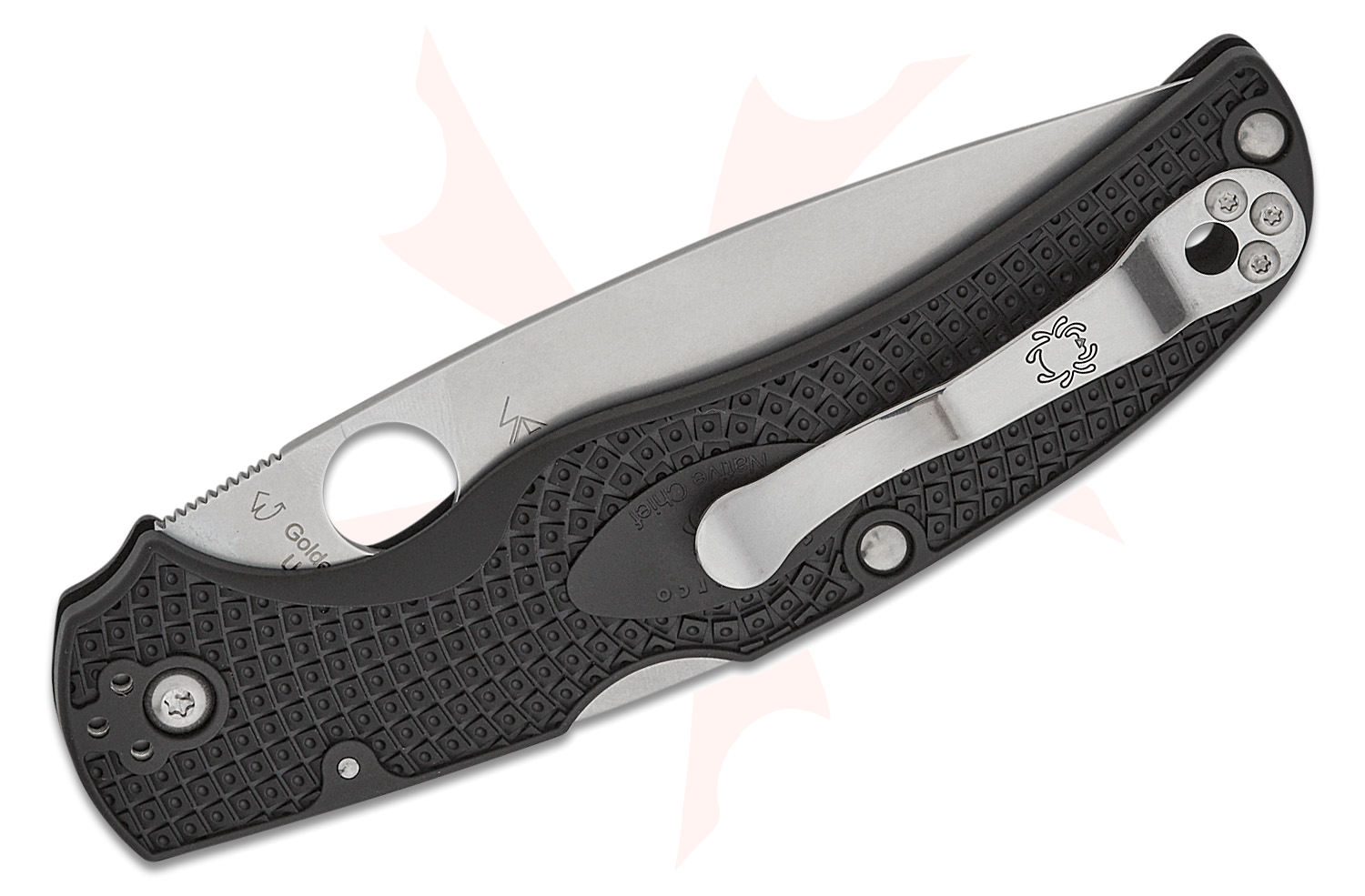Spyderco Native Chief Lightweight Folding Knife 4.02" CTS-BD1N Satin ...