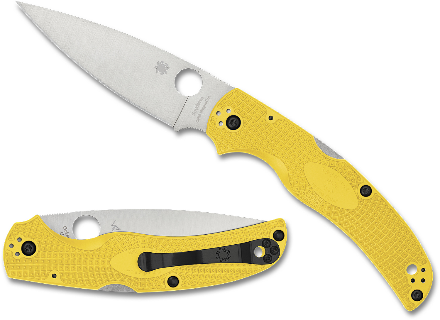 Spyderco Native Chief Lightweight Salt Folding Knife 4.02" CPM-MagnaCut ...
