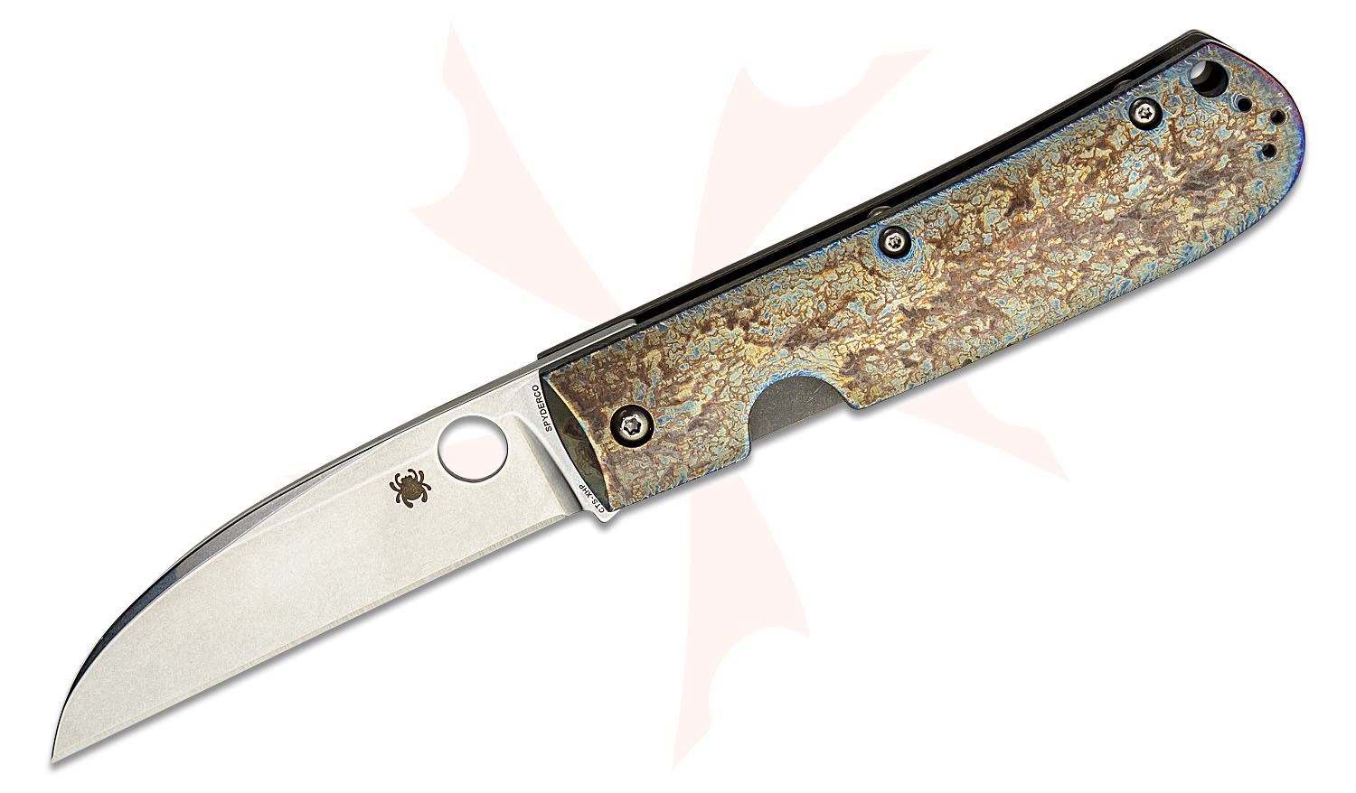 Customized Spyderco Marcin Slysz SwayBack Folding Knife 3.53" CTS-XHP ...