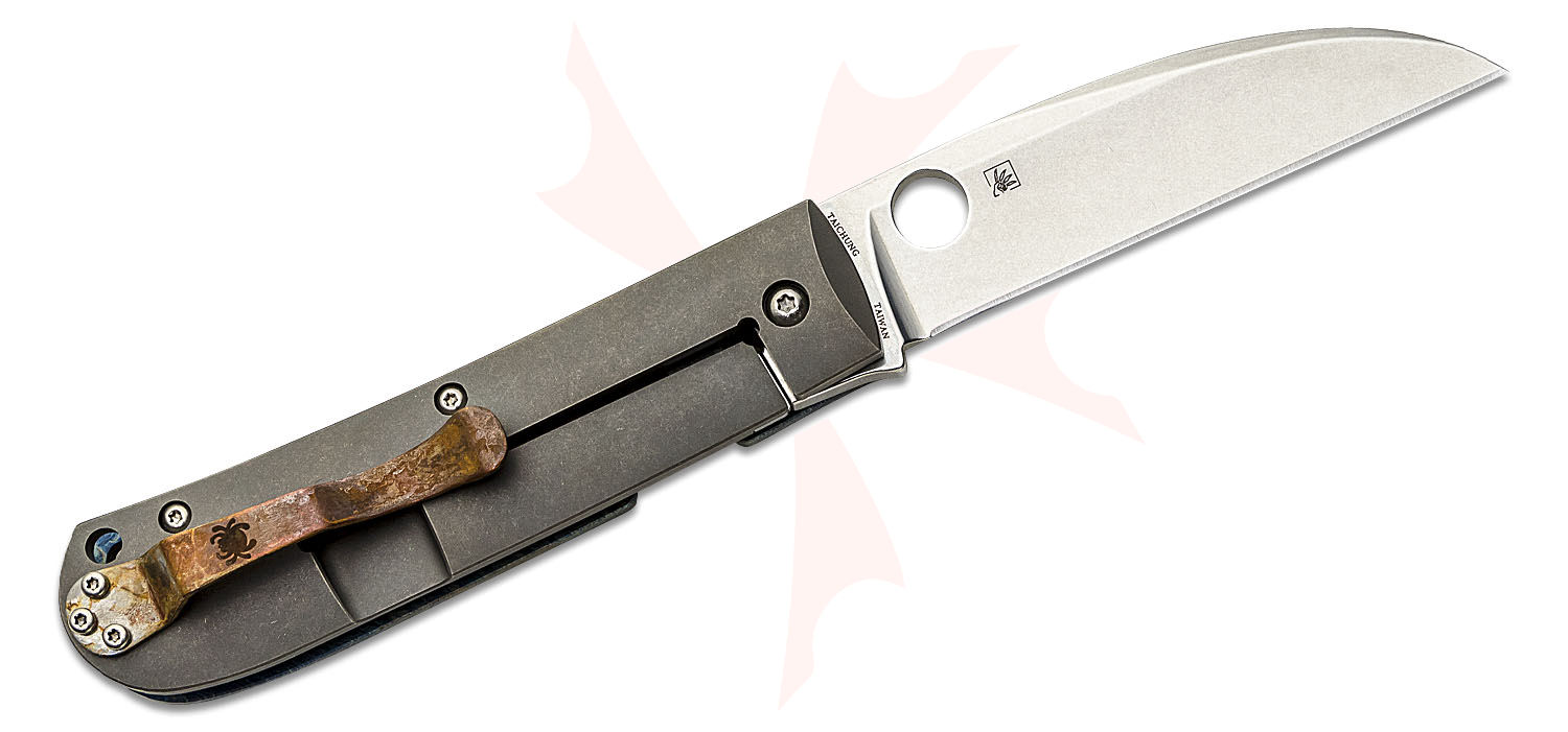 Customized Spyderco Marcin Slysz SwayBack Folding Knife 3.53" CTS-XHP ...