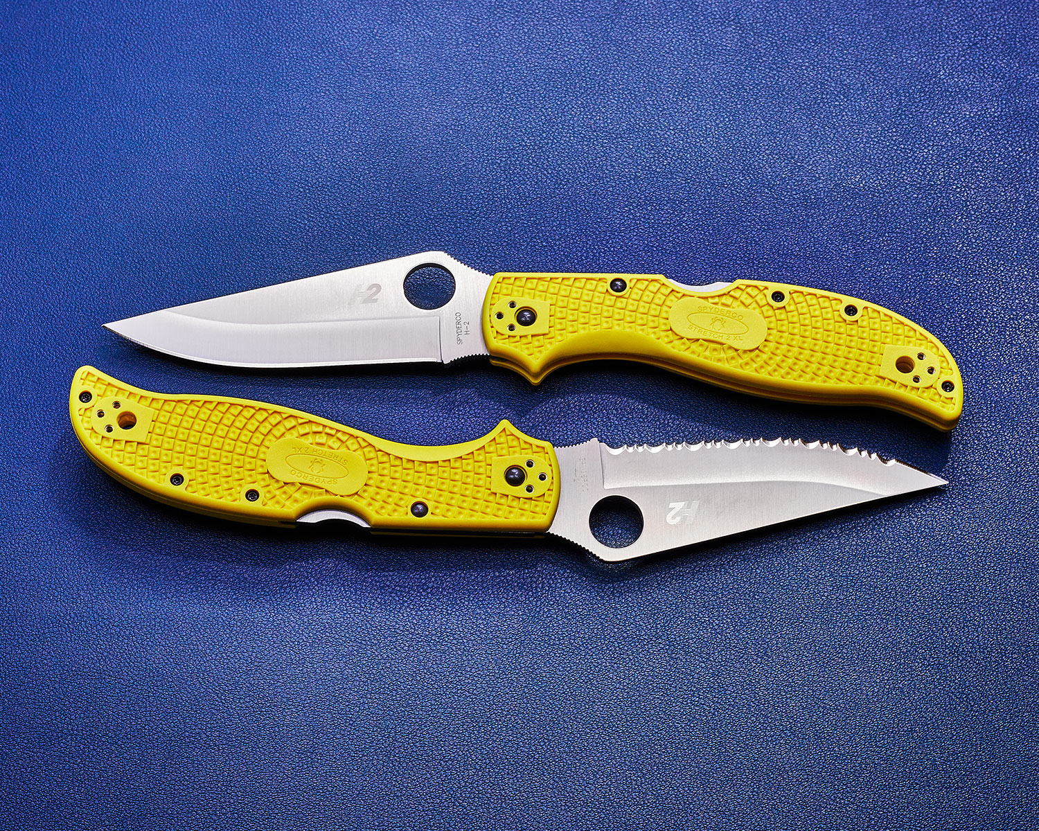 Spyderco Stretch 2 XL Lightweight Salt Folding Knife 3.99" H-2 Satin ...