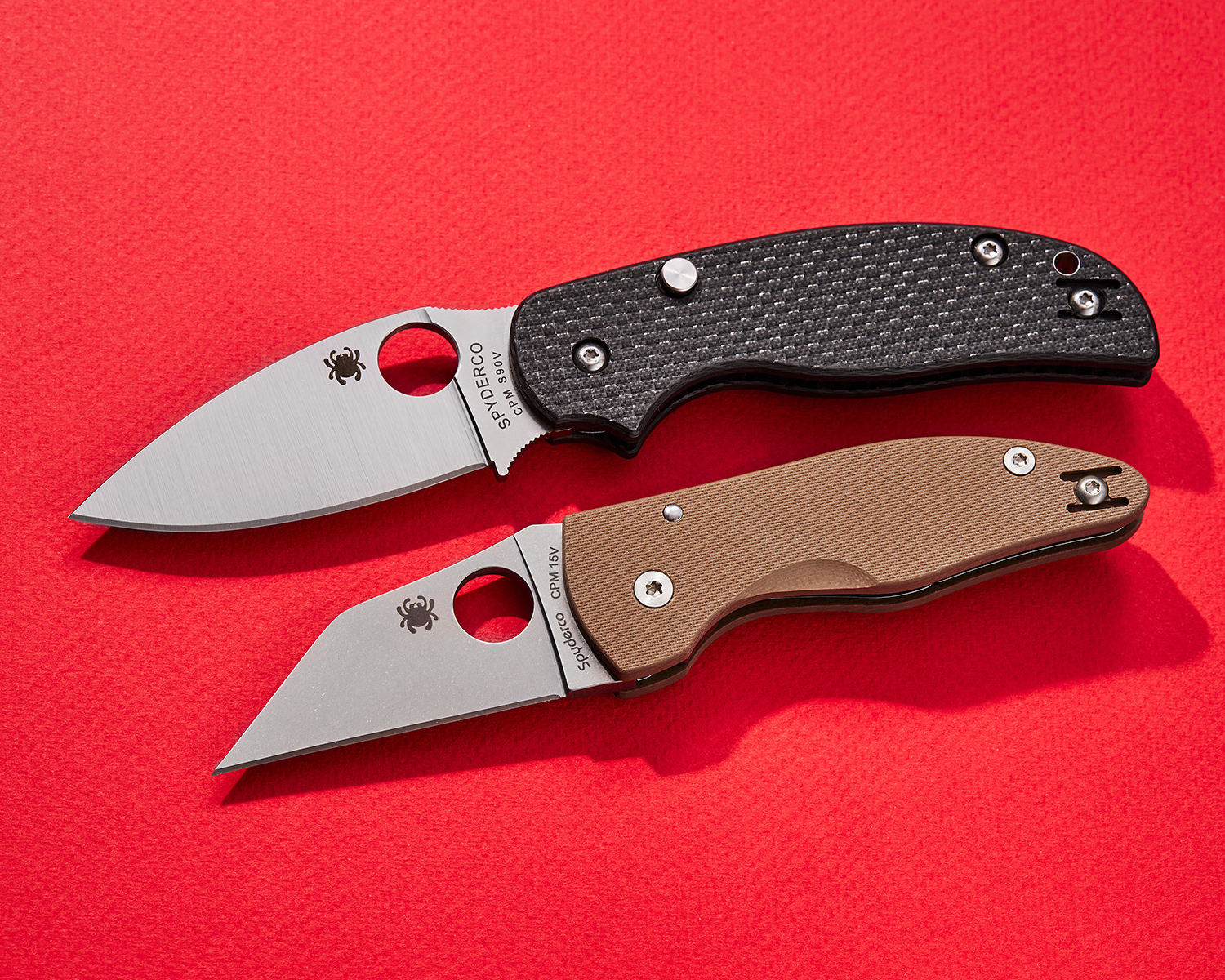 Spyderco MicroJimbo Sprint Run Folding Knife 2.45" CPM-15V Stonewashed ...