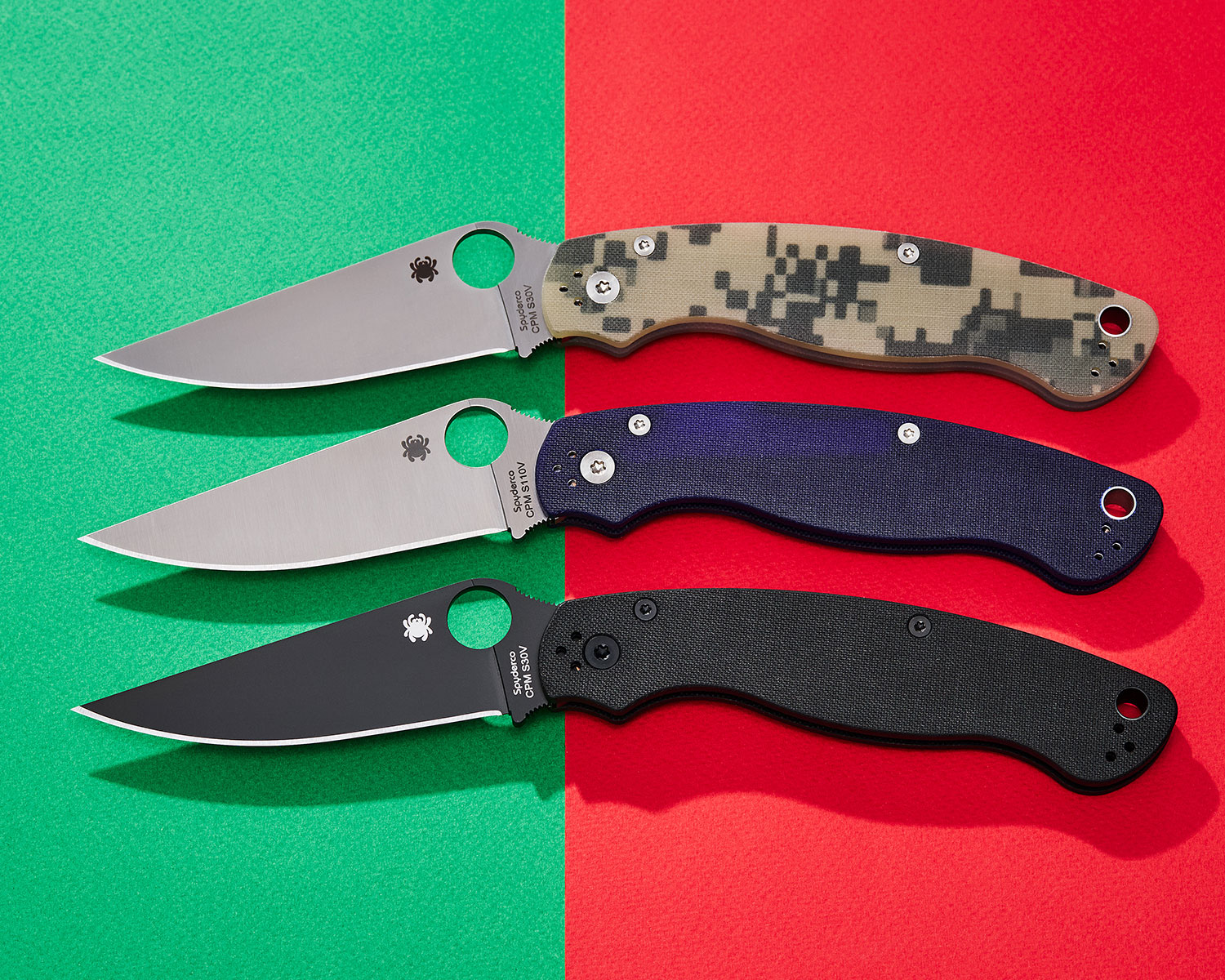 Spyderco Military 2 Compression Lock Folding Knife 4" S30V Satin Plain ...