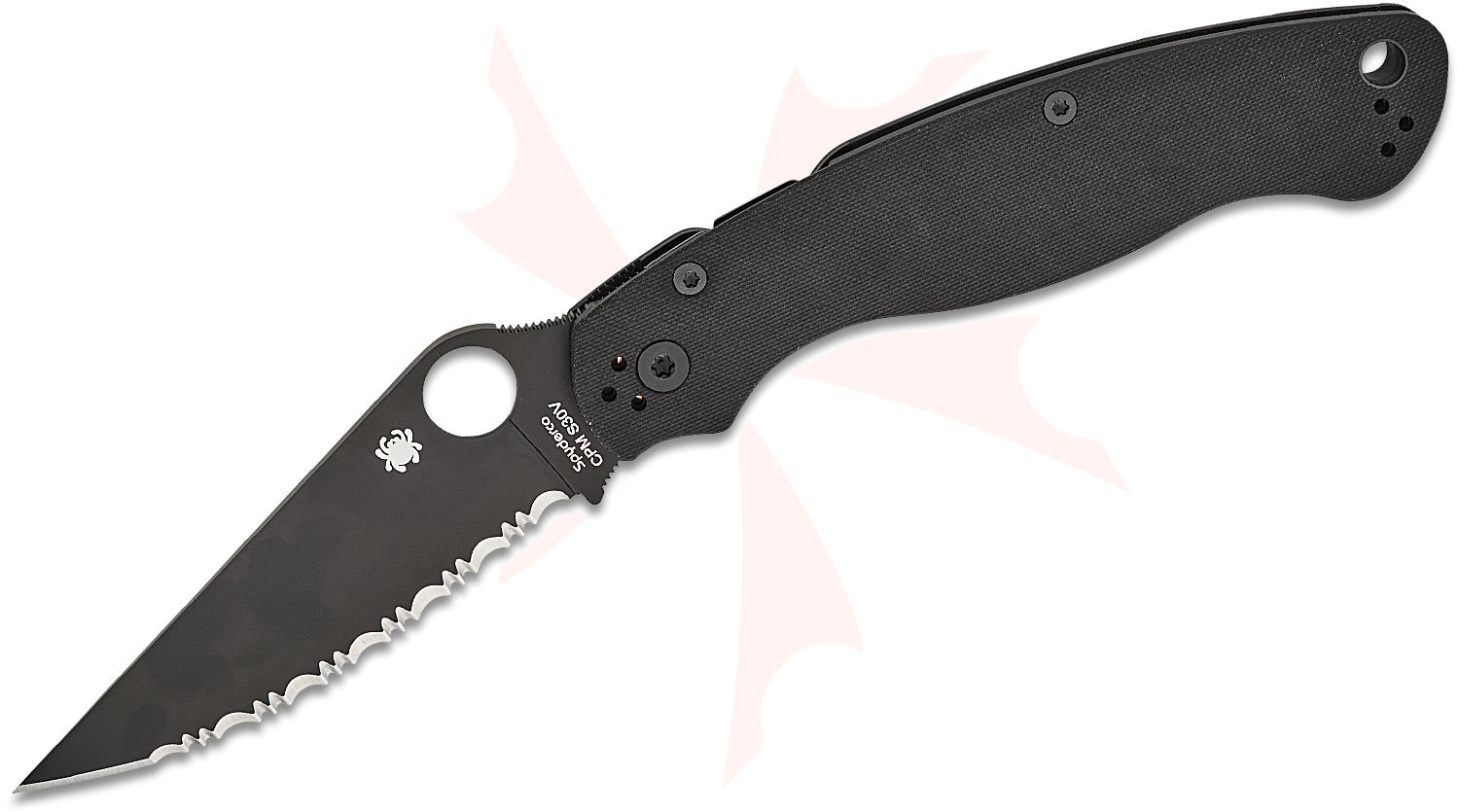 Spyderco Military 2 Compression Lock Folding Knife 4" S30V Black DLC ...